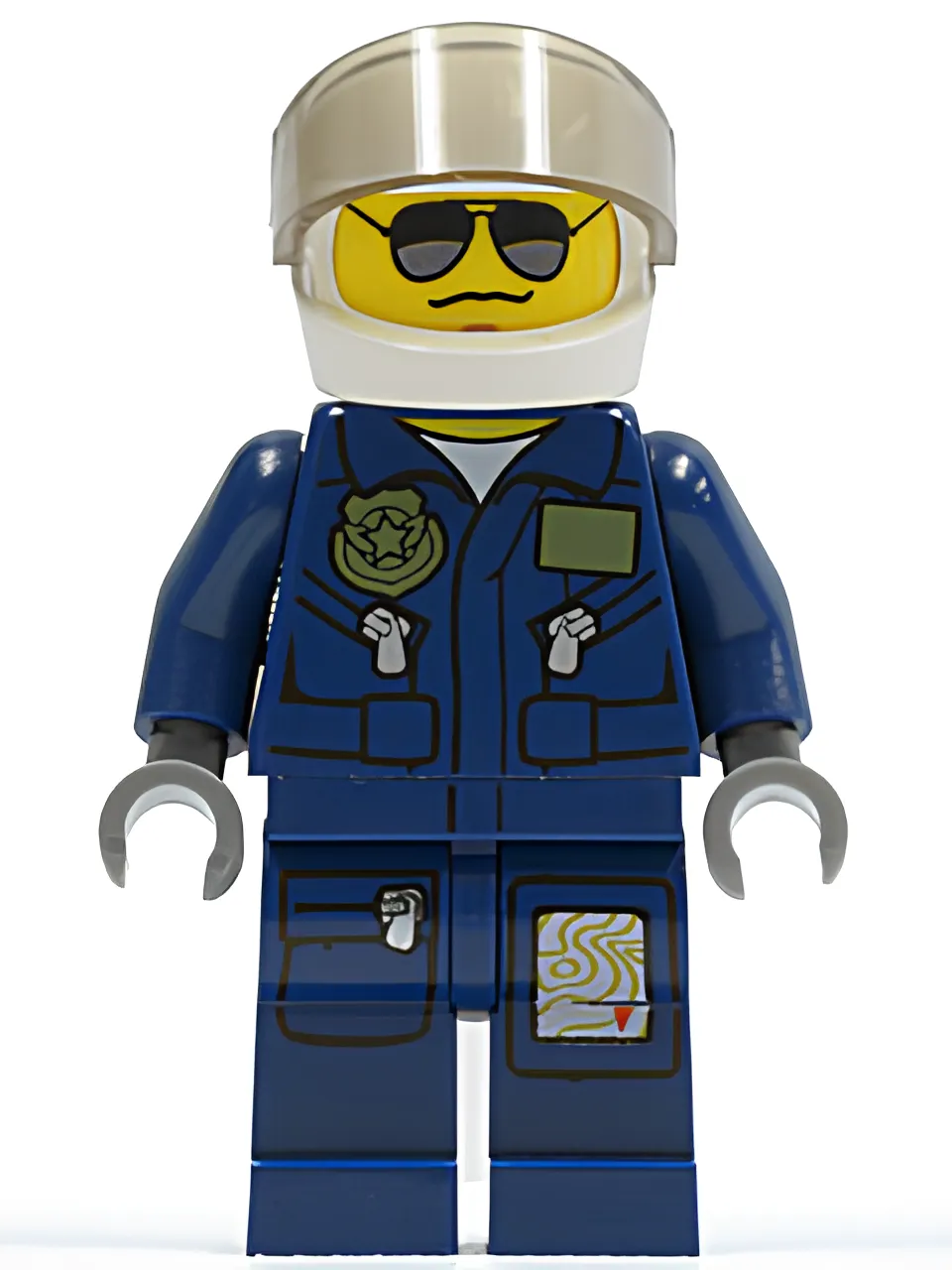 Минифигурка Lego Forest Police - Helicopter Pilot, Dark Blue Flight ...