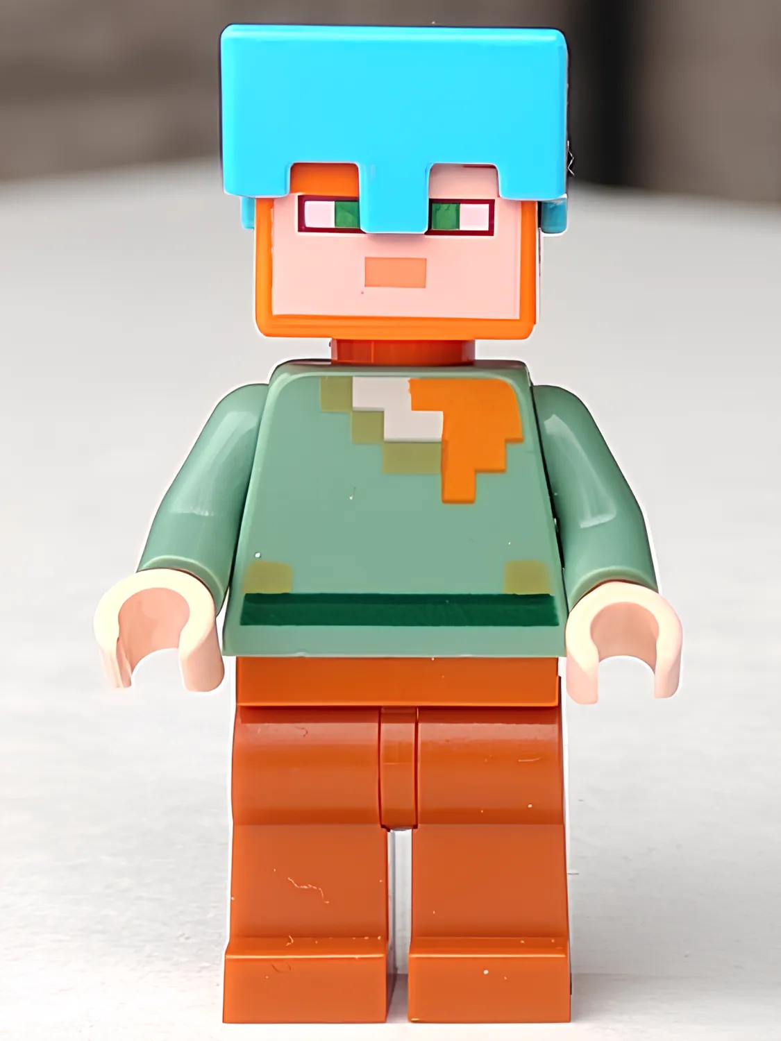 Минифигурка Lego Alex - Dark Orange Legs, Medium Azure Helmet min062 в ...